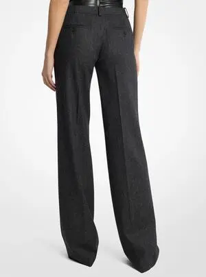 Michael Kors Camilla Wool Wide-leg Trousers