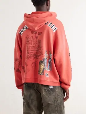 PALY HOLLYWOOD Chelsea Hotel Graphic Hoodie - Red