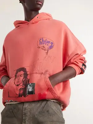 PALY HOLLYWOOD Chelsea Hotel Graphic Hoodie - Red