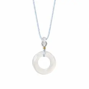 ORMIRO Mobius Forever Loop Chalcedony Necklace