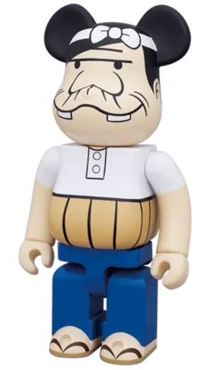 BE@RBRICK Bakabon's Papa Mangart Beams T 400% White - Multicolor
