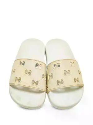 Gucci Gg Motif Pool Slides