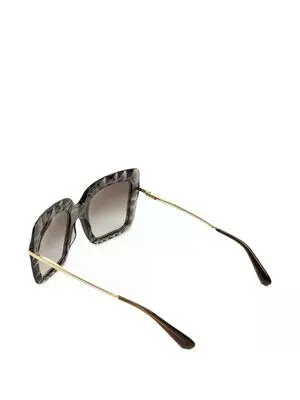 Dolce & Gabbana Textured Square Frame Sunglasses