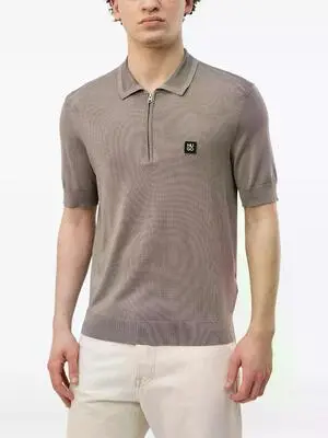 Hugo Quarter-zip Logo-patch Polo