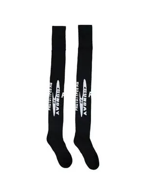 PROTOTYPES Logo-print Over-the-knee Socks
