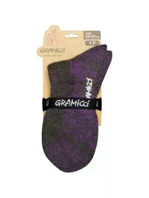 Gramicci Logo Jacquard Crew Socks - Grey