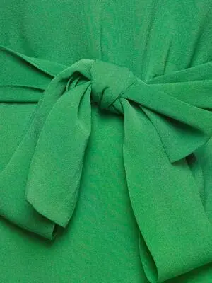 Diane Von Furstenberg Belted Silk Midi Dress - Green