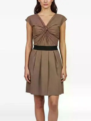 LANVIN Draped Knotted Mini Dress