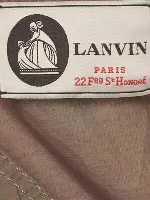 LANVIN V-neck Sleeveless Draped Mini Dress