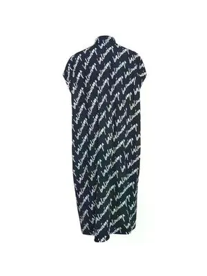 Balenciaga Logo-print Midi Dress