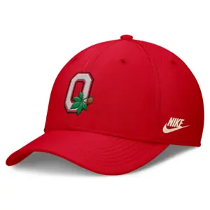 Nike Ohio State Legacy Rise Vintage College Baseball Cap - Red