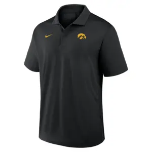 Nike Iowa Primetime Victory Plus Dri-fit College Polo - Black