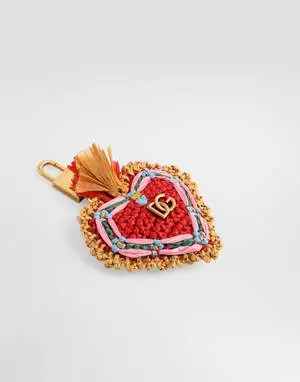 Dolce & Gabbana Keyring With Raffia Charm