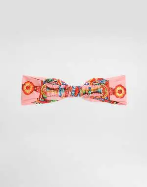 Dolce & Gabbana Carretto-print Poplin Headband