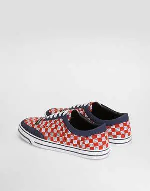 Dolce & Gabbana Dg Sailing Sneakers In Printed Canvas