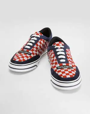 Dolce & Gabbana Dg Sailing Sneakers In Printed Canvas