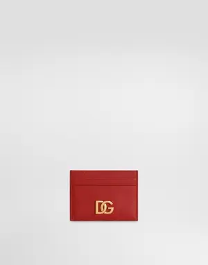 Dolce & Gabbana Calfskin Card Holder - Red