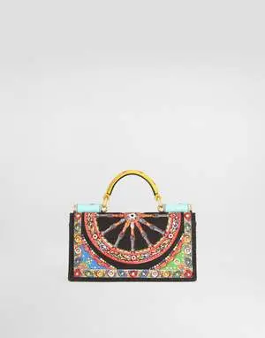 Dolce & Gabbana Carretto-print Canvas Phone Bag