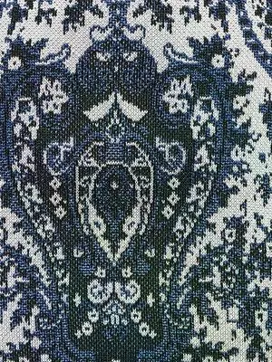 Balmain Paisley-print Lace-up Mini Dress