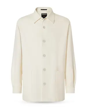Zegna Wool And Linen Overshirt