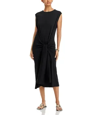 TOTEME Tie-waist Jersey Maxi Dress - Black