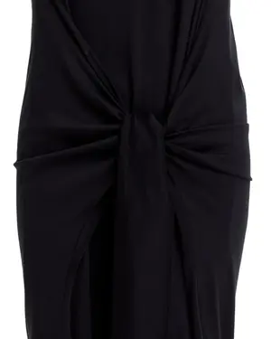 TOTEME Tie-waist Jersey Maxi Dress - Black