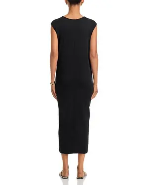 TOTEME Tie-waist Jersey Maxi Dress - Black