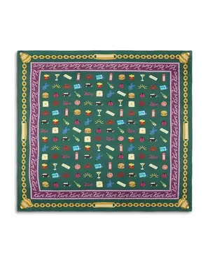 Kurt Geiger Icons Silk Square Scarf