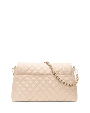 Mz Wallace Crosby Lock Medium Quilted Nylon Shoulder Bag