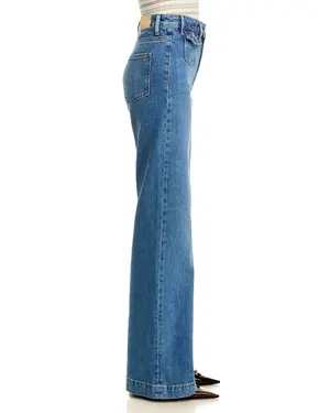 Paige Leenah High Rise Wide Leg Jeans - Coventry