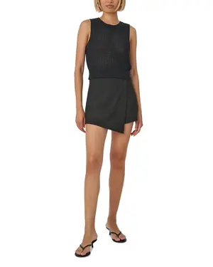 TOCCIN Stella Button Wrap Skort - Jet