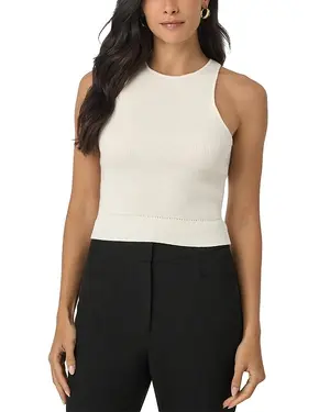 TOCCIN Avery Racer Tank Top - Ivory