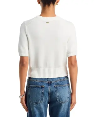 TOCCIN Tocca Elsie Short Sleeve Sweater - Optic