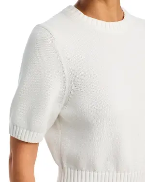 TOCCIN Tocca Elsie Short Sleeve Sweater - Optic