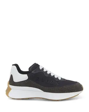 Alexander McQueen Leather & Suede Sneakers - Laquered Brown