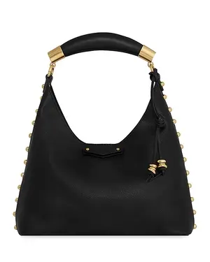 Rebecca Minkoff Nolita Leather Top Handle Bag With Studs - Black