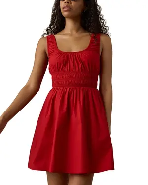 Faherty Brand Coastal Poplin Sunseeker Mini Dress