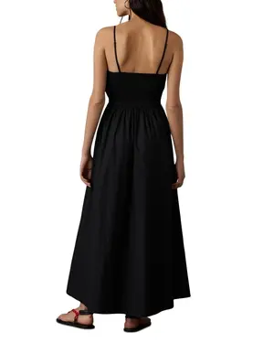 Faherty Brand Coastal Poplin Maxi Dress