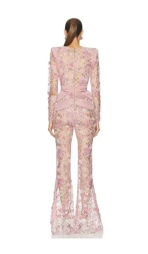 ZHIVAGO Embroidered Sequin Jumpsuit