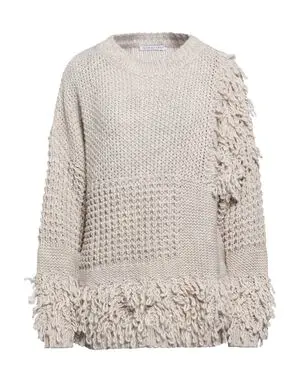 CARACTÈRE Multicolor Knit Sweater With Fringe Detailing