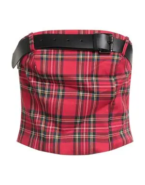 Dixie Tartan Plaid Embellished Cropped Tube Top