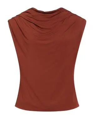 Federica Tosi Sleeveless Draped Neckline Top
