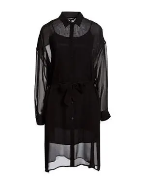 Armani Exchange Midi Shirt Dress - Black