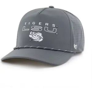 '47 Lsu Tigers Forward Vent Hitch Rope Adjustable Hat - Gray
