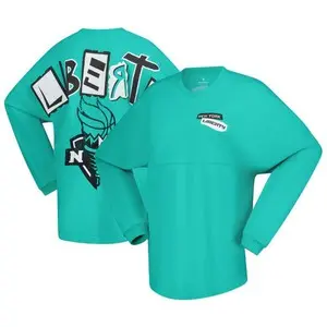 SPIRIT JERSEY New York Liberty Patches Oversized Long Sleeve T-shirt - Mint