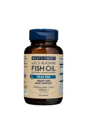 WILEY'S FINEST Peak Epa Omega-3 Softgels For Joint Health Support 30 Softgels Bottle - None