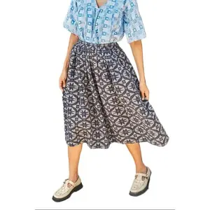 Ace & Jig Pull-on Midi Skirt - Compass