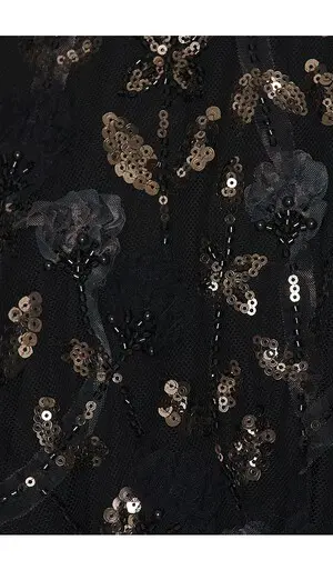 ZHIVAGO Sequin Embellished Puff Sleeve Gown