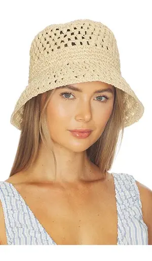 NIKKI BEACH Vera Bucket Hat - Neutral