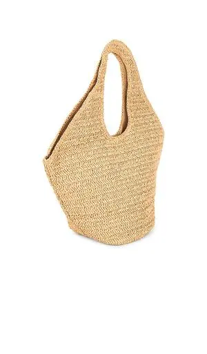 NIKKI BEACH Kaia Raffia Tote Bag